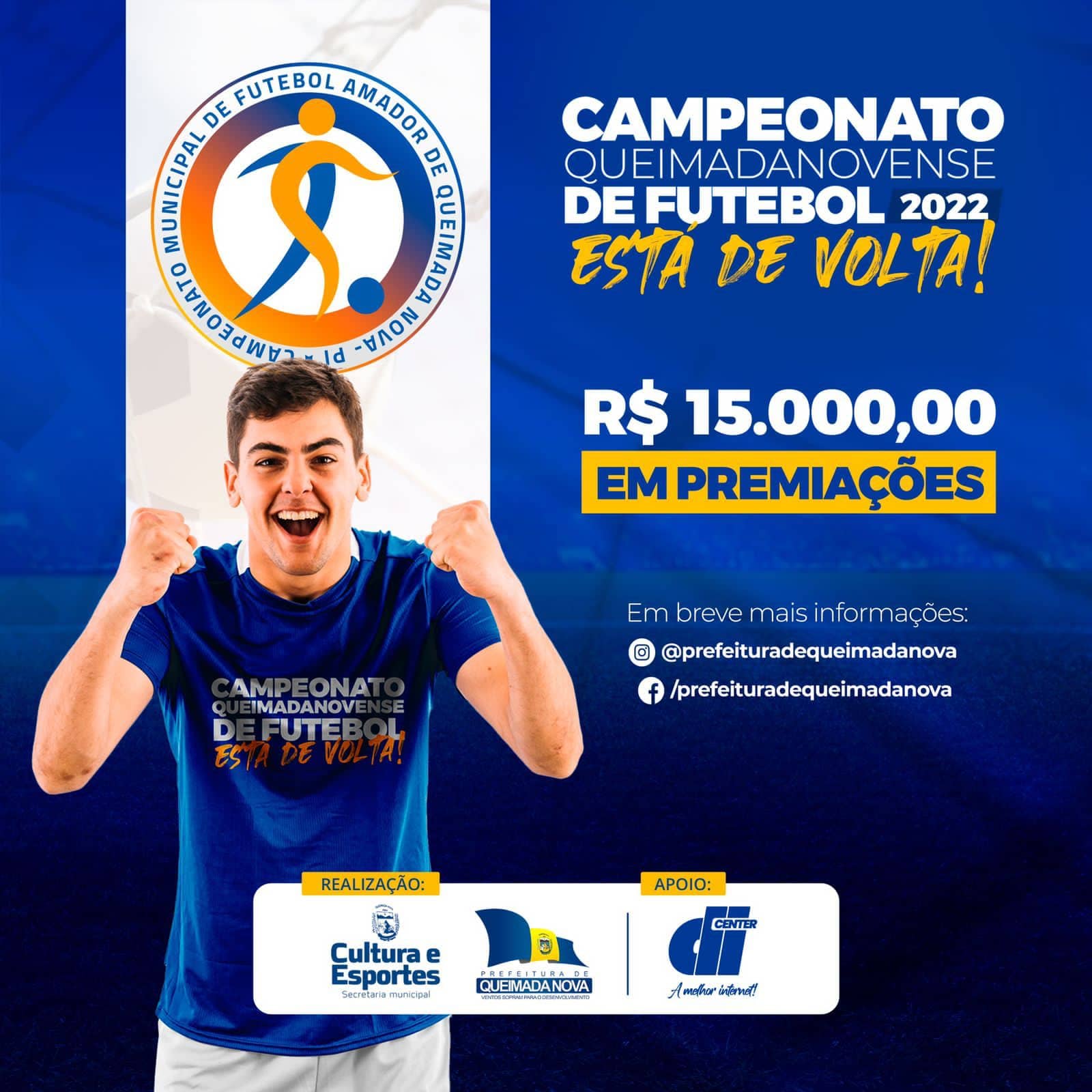 Campeonato Municipal de Futebol de Queimada Nova começa neste Domingo ...